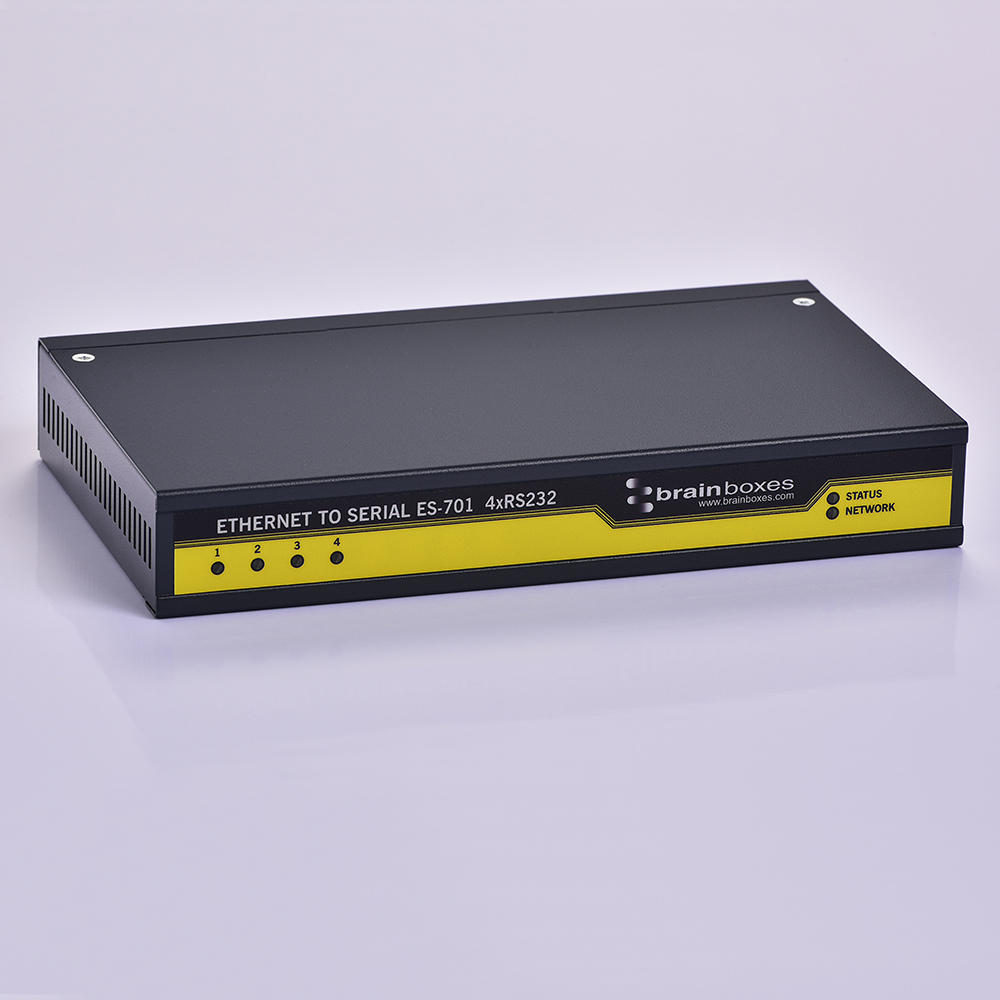 4 Port Rs232 Ethernet To Serial Adapter Es 701 Brainboxes
