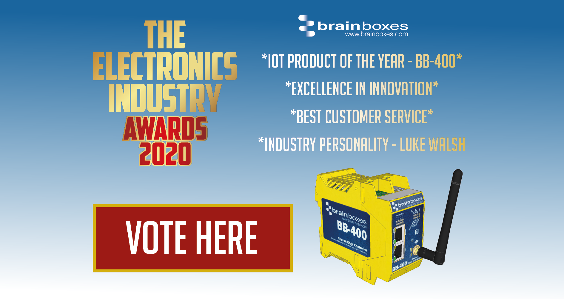 The Electronics Industry Awards 2020 - Brainboxes