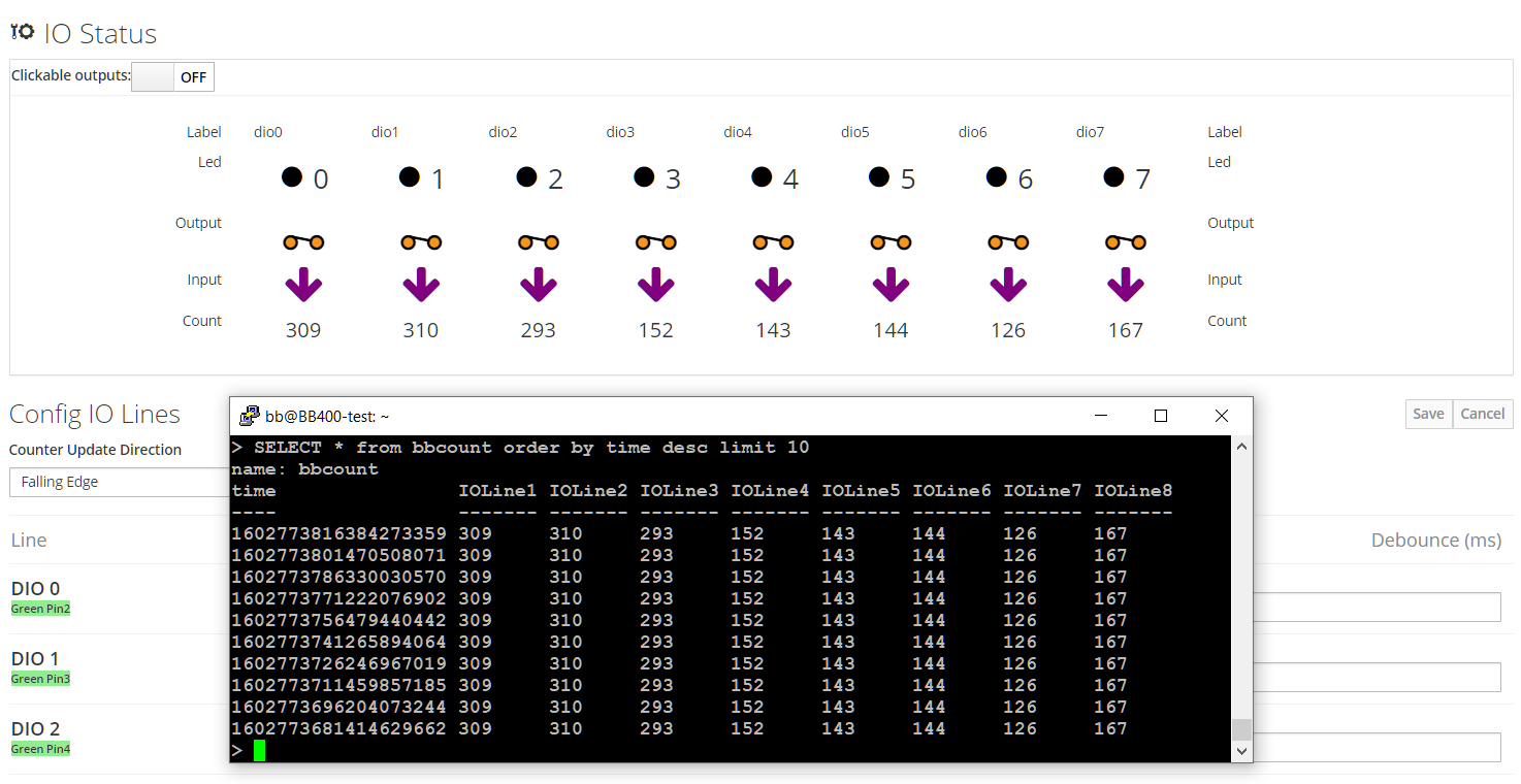 How Can I Send Io Count Data To Influxdb And Grafana Brainboxes