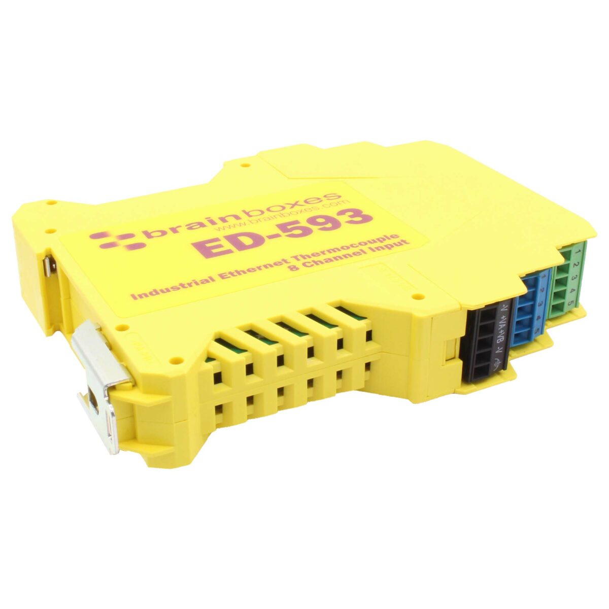 ED-593 Ethernet to 8 Channel Thermocouple Input - Brainboxes