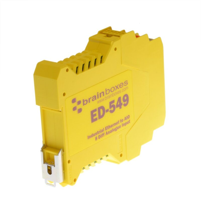 ED-549 Ethernet to 8 Analogue Inputs + ASCII Gateway - Brainboxes