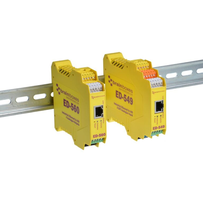 ED-560 Ethernet to 4 Analogue Outputs + ASCII Gateway - Brainboxes