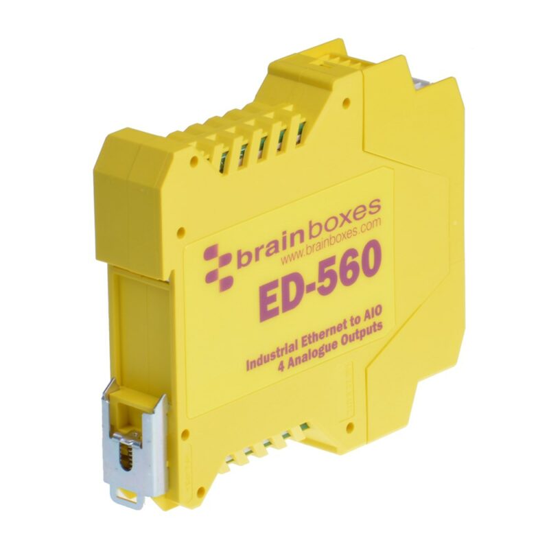 ED-560 Ethernet to 4 Analogue Outputs + ASCII Gateway - Brainboxes
