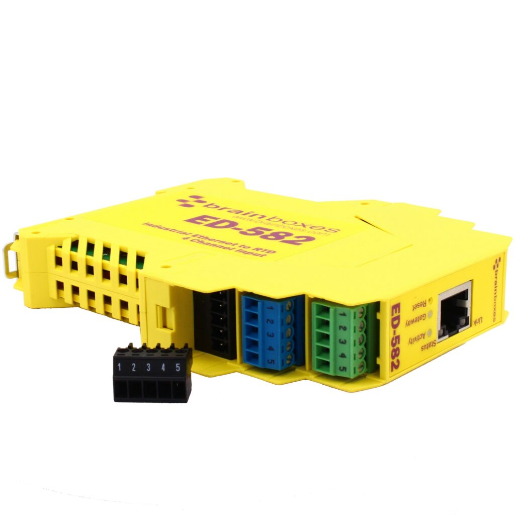 ED-582 Ethernet to 4 Channel RTD Input - Brainboxes