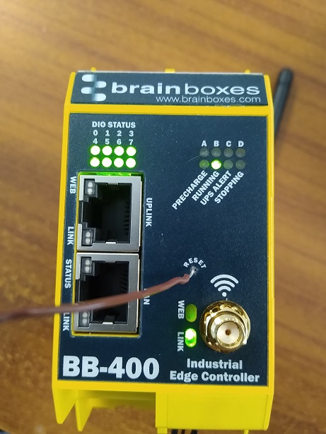 What does the Reset button on my BB-400 do? - Brainboxes