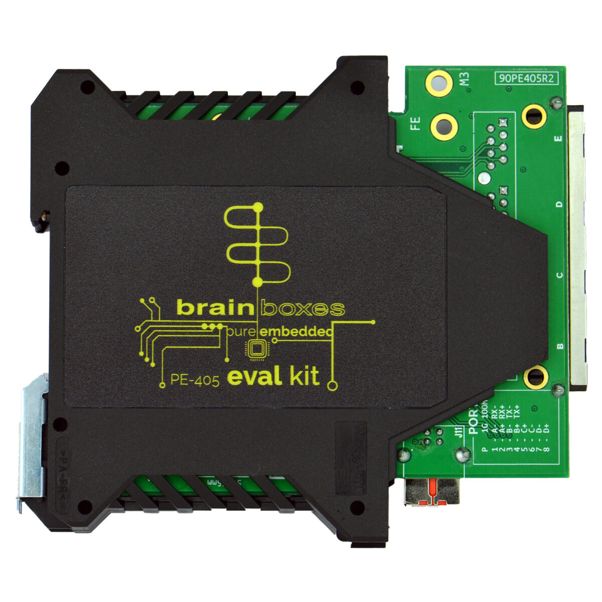 PE-405 Pure Embedded Industrial 10/100 Ethernet Evaluation Kit - Brainboxes