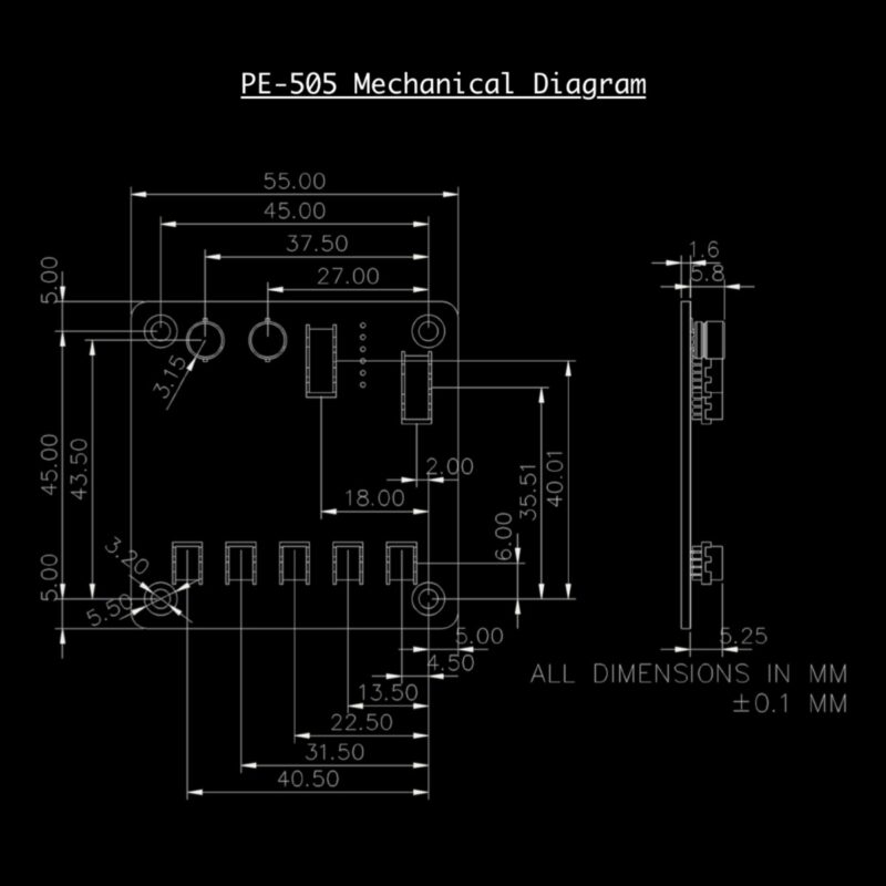 PE-505 Pure Embedded Industrial 5 Port 10/100 Ethernet Switch - Brainboxes