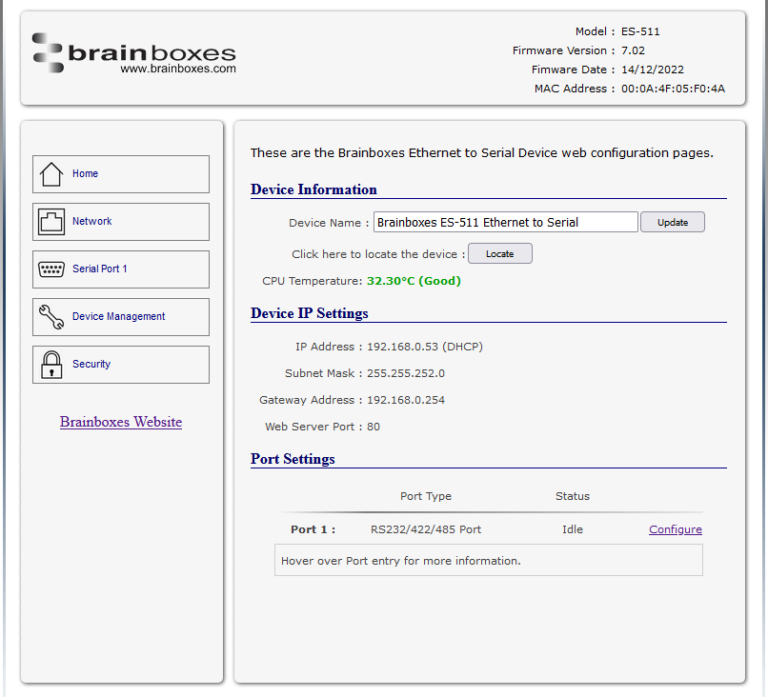 How do I use my Ethernet-to-Serial device on Linux? - Brainboxes